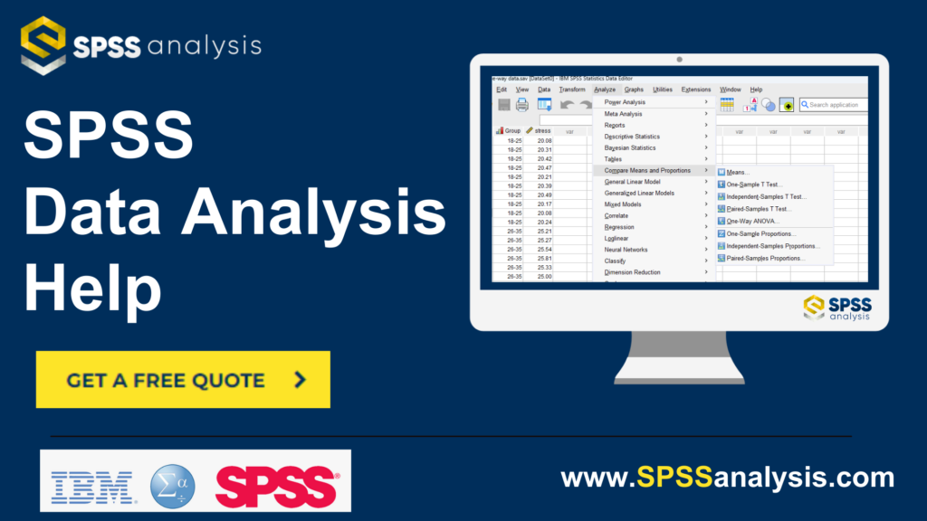 SPSS Data Analysis Help Services - Help with Statistics Analysis