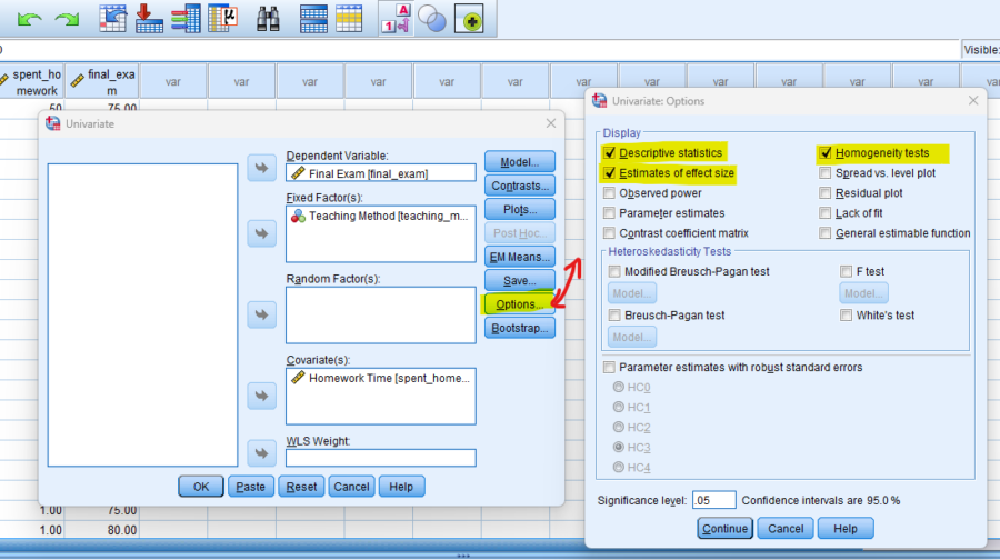 ANCOVA in SPSS - Analysis of Covariance - Explained, Performing