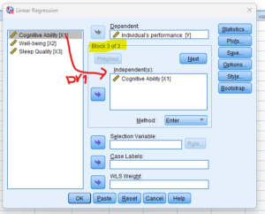 Hierarchical Regression in SPSS - Explained, Performing, Reported