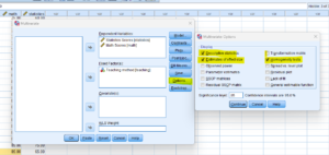 Multivariate Analysis of Variance in SPSS - One Way MANOVA