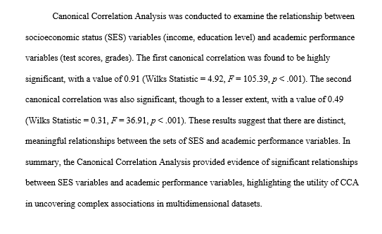 Canonical Correlation In Spss Explained Performing Reported