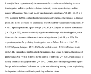 Multiple Linear Regression in SPSS - Explained, Performing, Repor