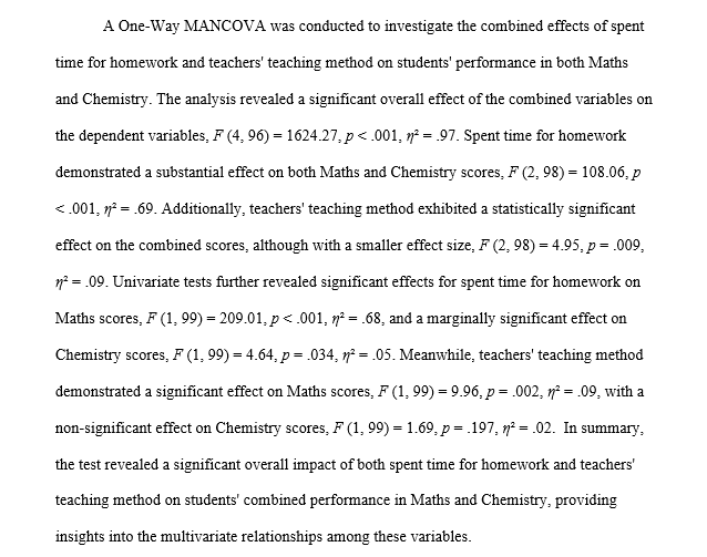 Mancova In Spss Explained Multivariate Analysis Of Covariance