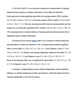 Two-Way MANOVA in SPSS - Explained, Performing, Reported