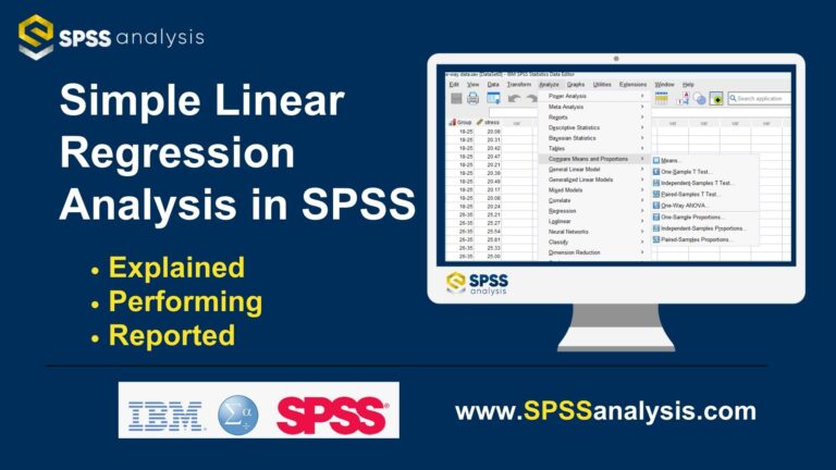 Simple Linear Regression in SPSS - Explained, Performing, Report