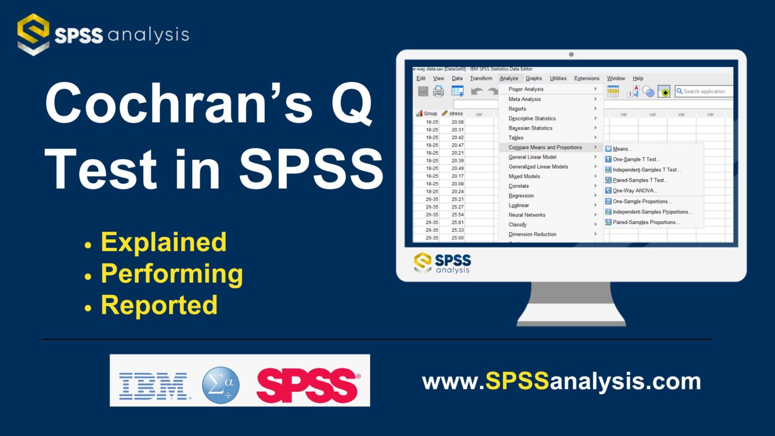 Cochran's Q Test in SPSS - Performing, Reported, Explained