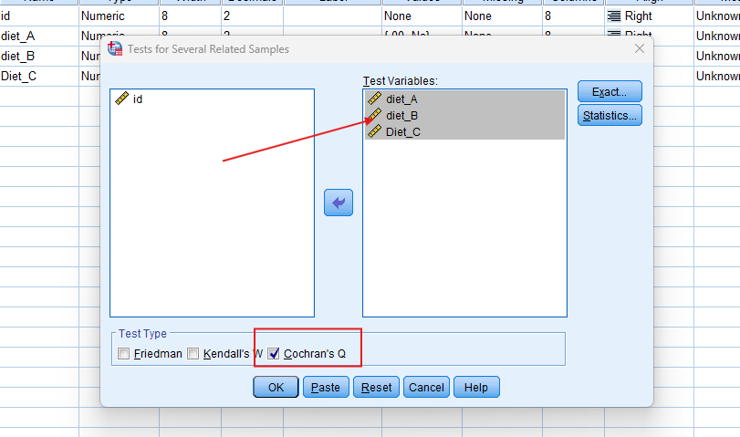 Cochrans Q Test In Spss Performing Reported Explained