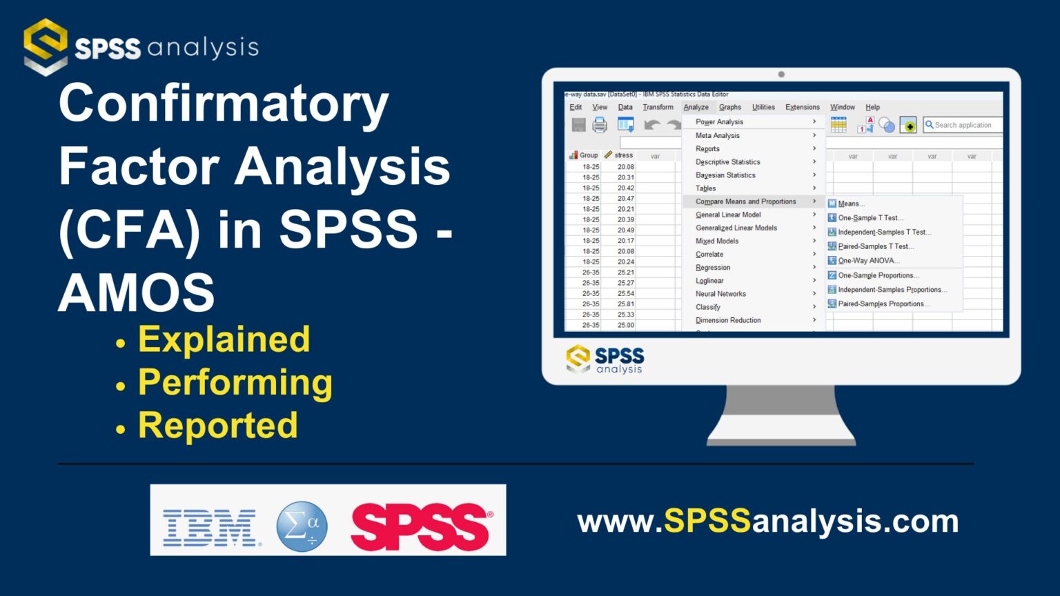 Confirmatory Factor Analysis SPSS AMOS CFA Explained Confirmatory Factor Analysis SPSS AMOS CFA Explained
