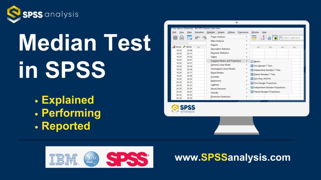 Median Test in SPSS Statistics - Explained, Performin, Reported