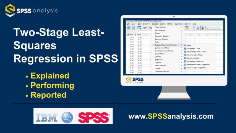 Two Stage Partial Least Squares Regression In Spss Explained