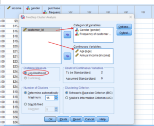 Two-step Cluster Analysis in SPSS - Explained, Performing, Report