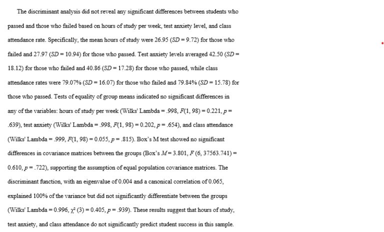 Discriminant Analysis in SPSS - Explained, Performing, Reported