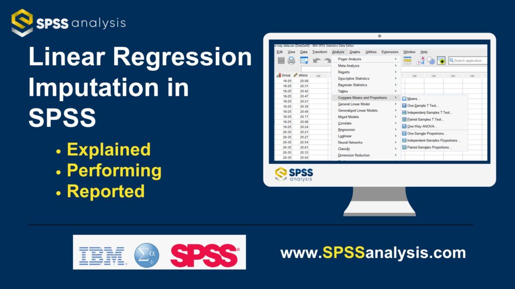 Linear Regression Multiple Imputation in SPSS - Explained