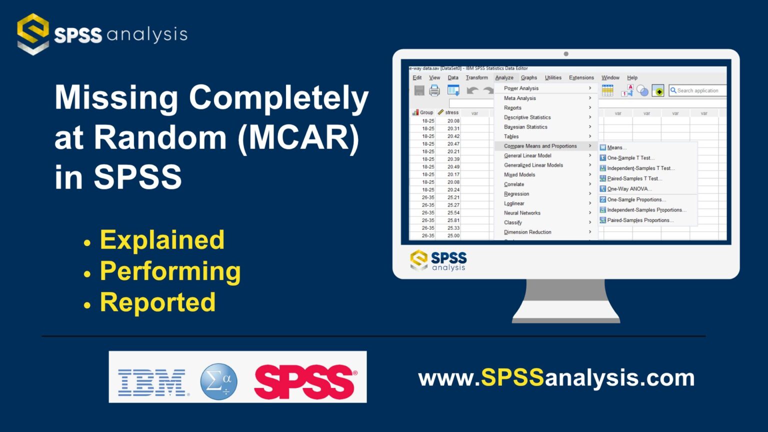 Missing Completely at Random (MCAR) in SPSS - Explained
