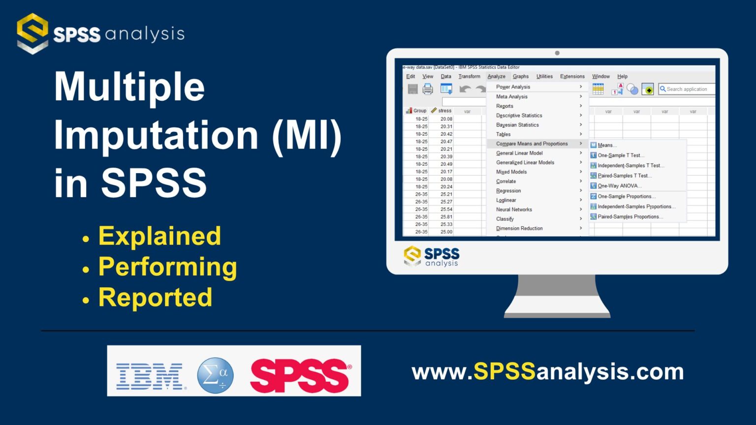 Multiple Imputation in SPSS - Missing Data Analysis - Explained