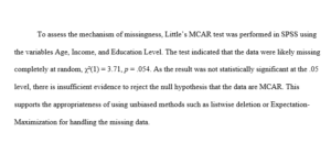Missing Completely at Random (MCAR) in SPSS - Explained