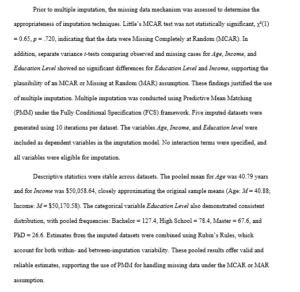 Multiple Imputation in SPSS - Missing Data Analysis - Explained