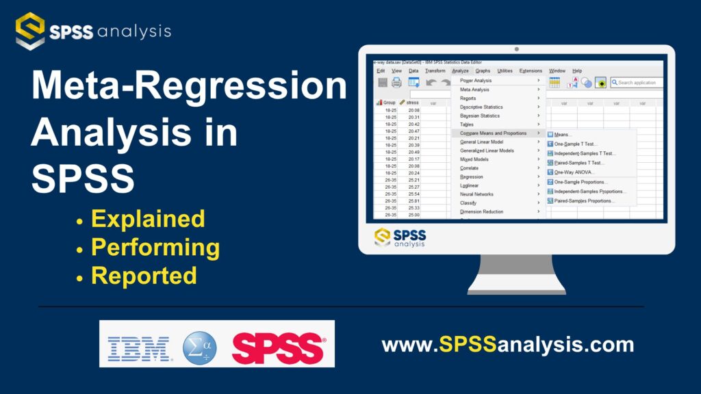 Meta-Regression Analysis in SPSS - Explained with Example