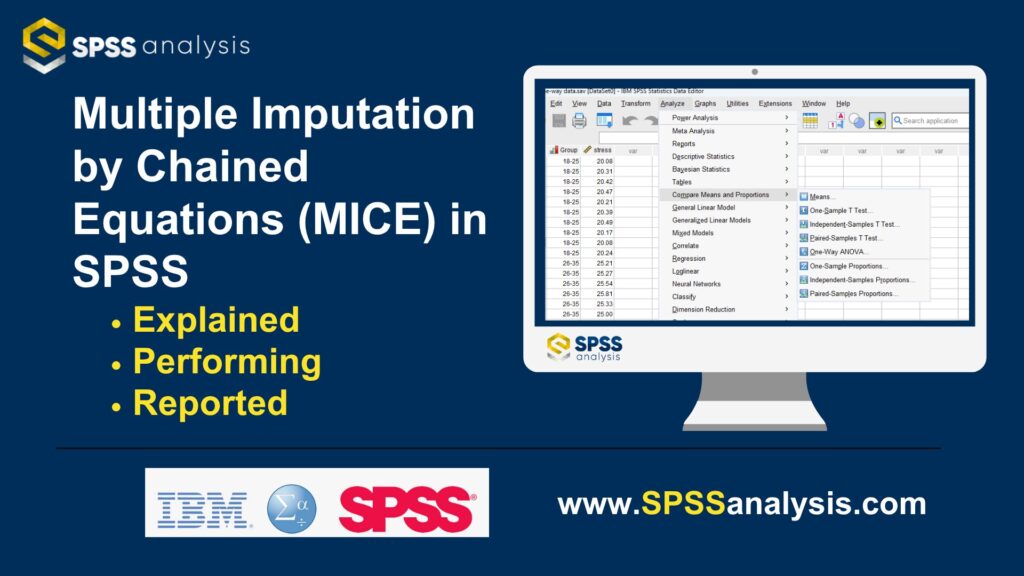 Multiple Imputation by Chained Equations in SPSS - MICE in SPSS